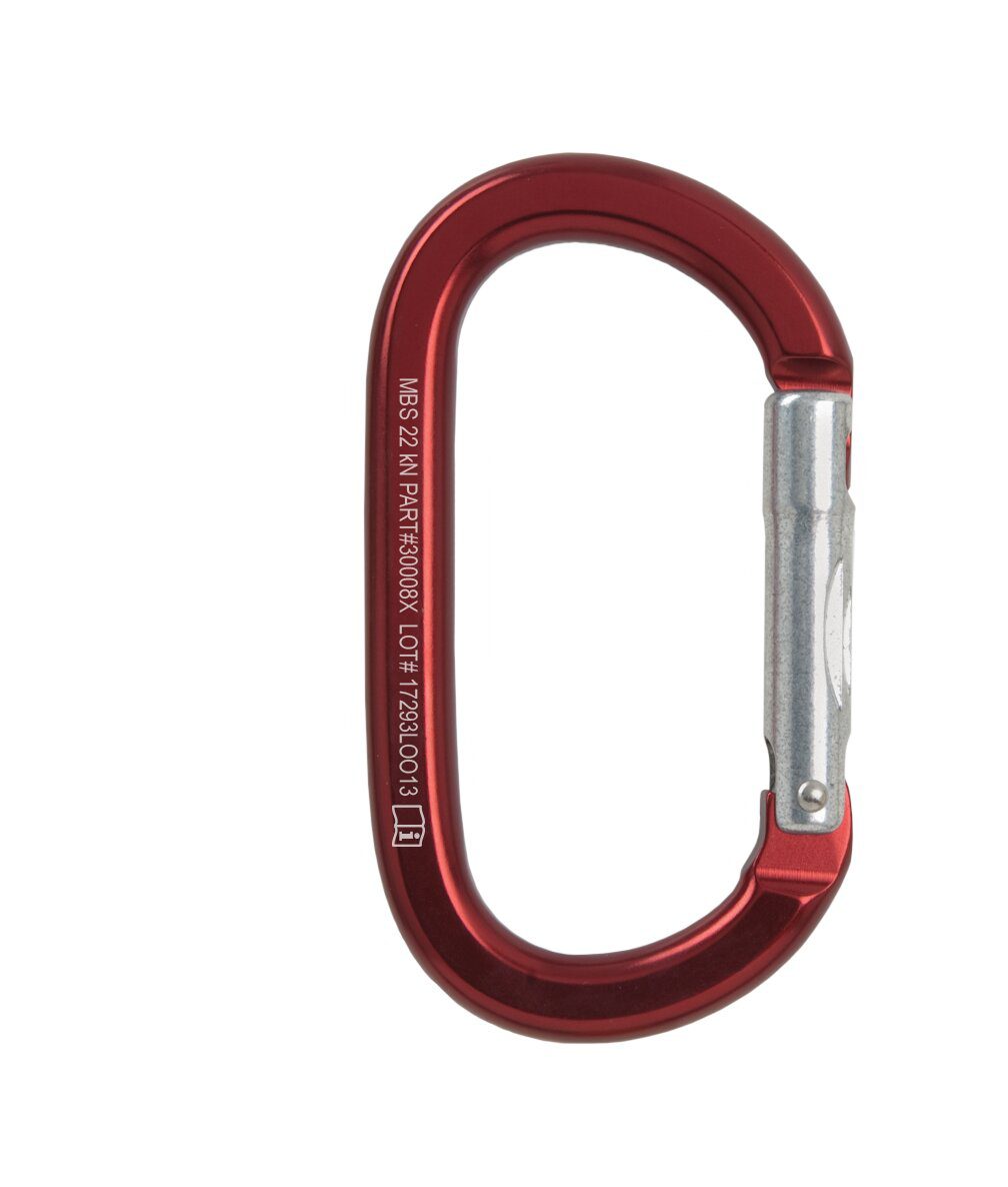 CARABINER, ALUMINUM OVAL RED, CMC - First Choice Safety Solutions LLC