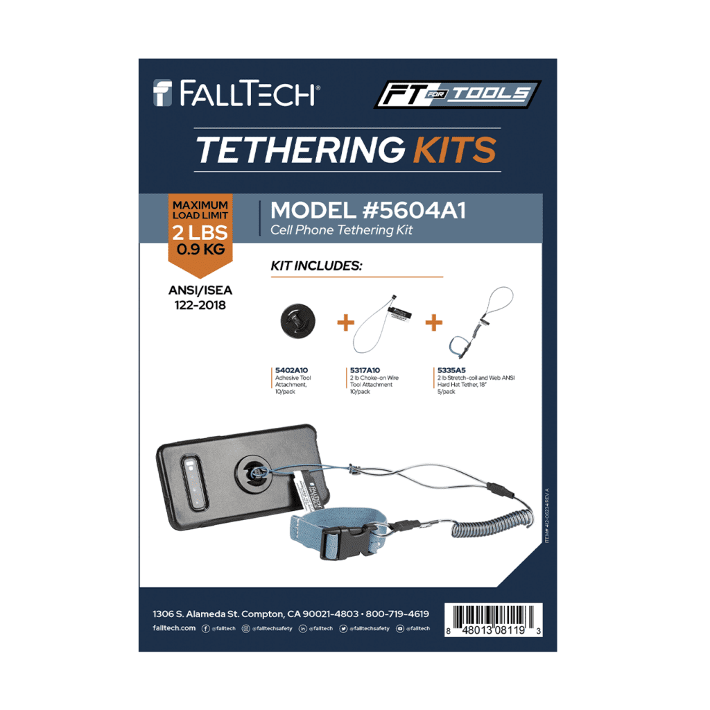 Tool Tethering Kit, 2 lb, Cell Phone Kit - First Choice Safety ...