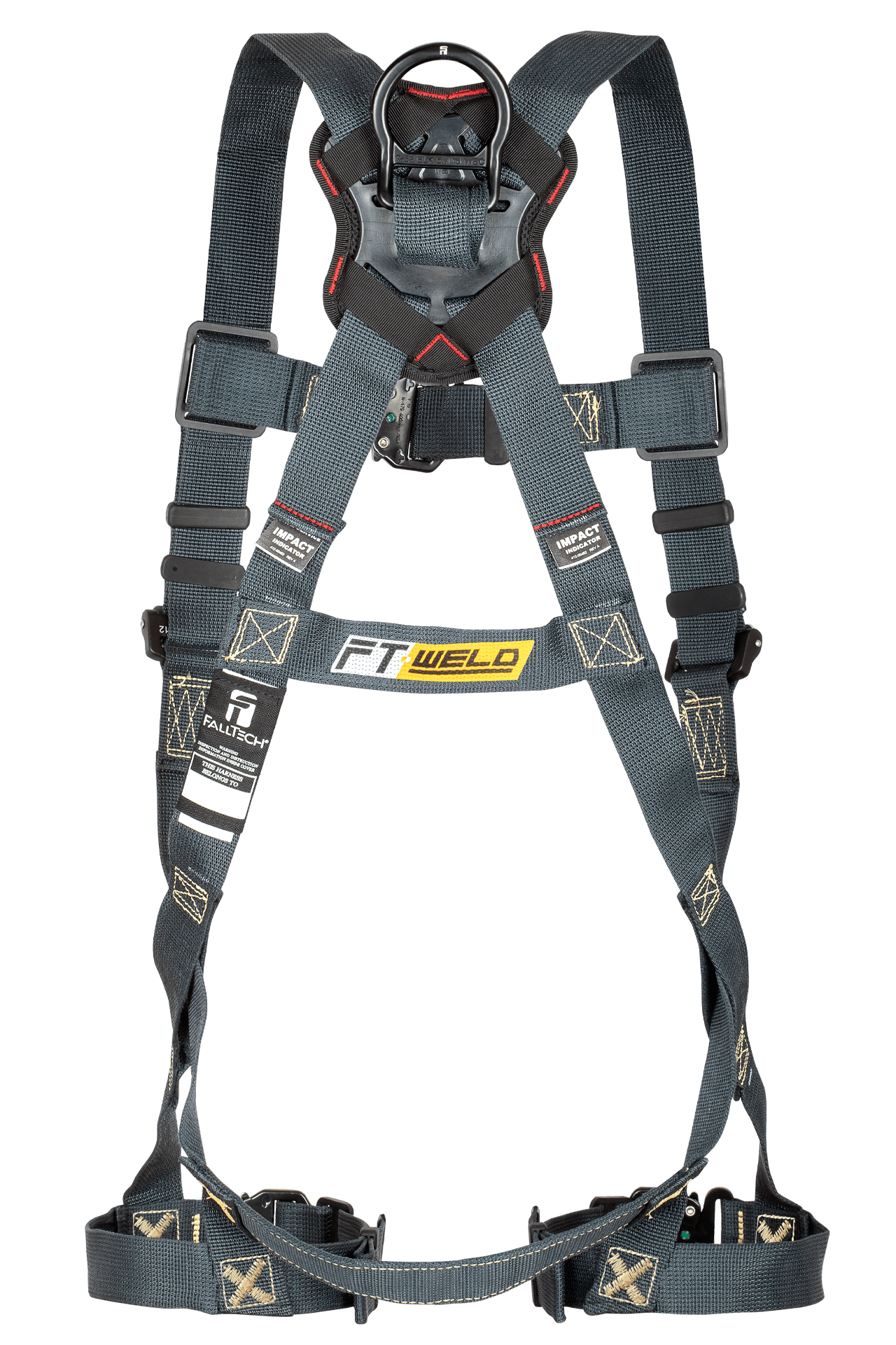 FT-Weld™ 1D Standard Non-Belted Full Body Harness, Quick Connect Buckle ...