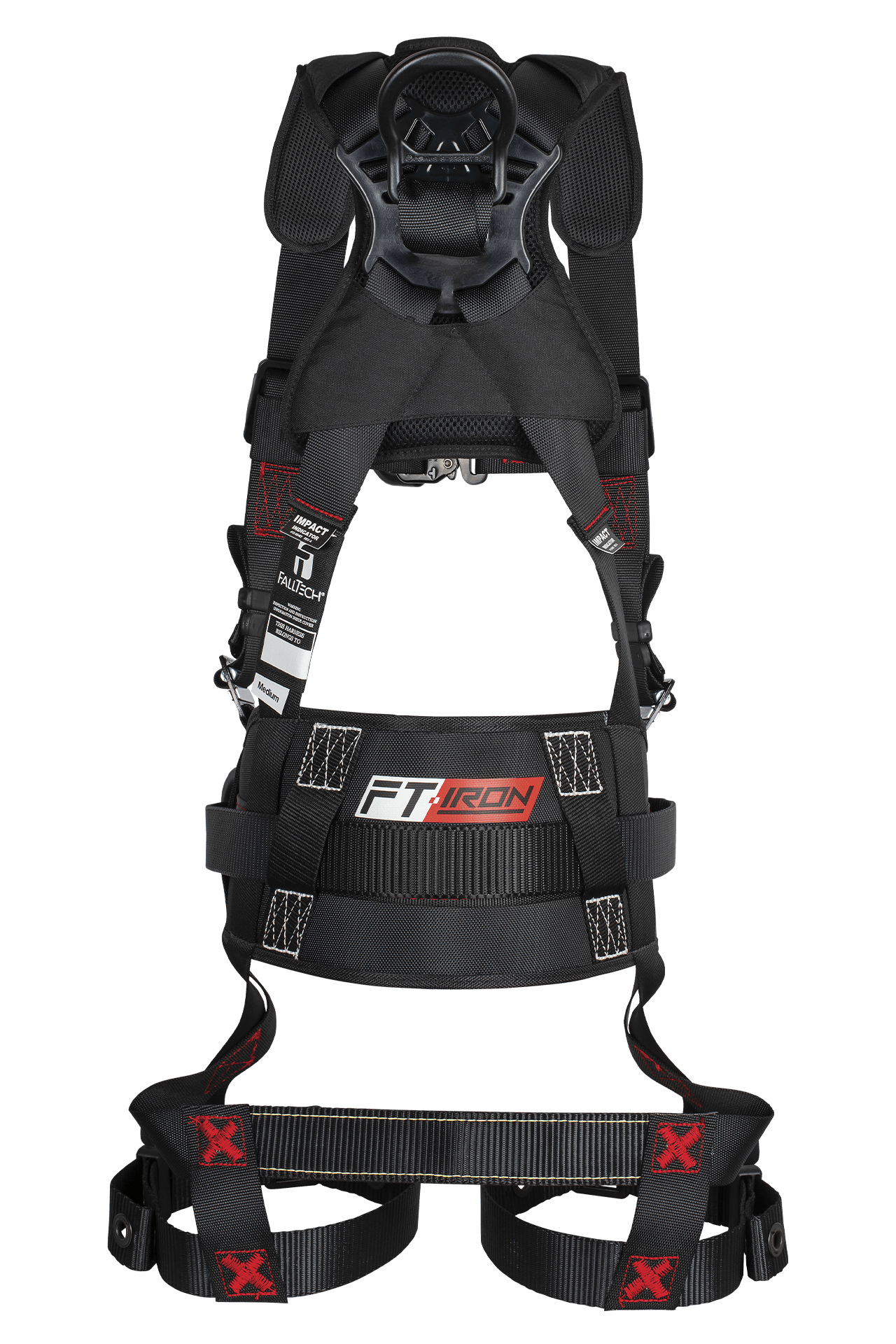 FT-Iron™ 4D Construction Climbing Full Body Harness, Tongue Buckle Leg ...