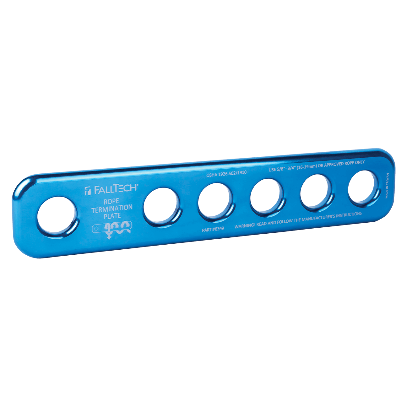 10" Rope Termination Plate, Aluminum Alloy - First Choice Safety ...